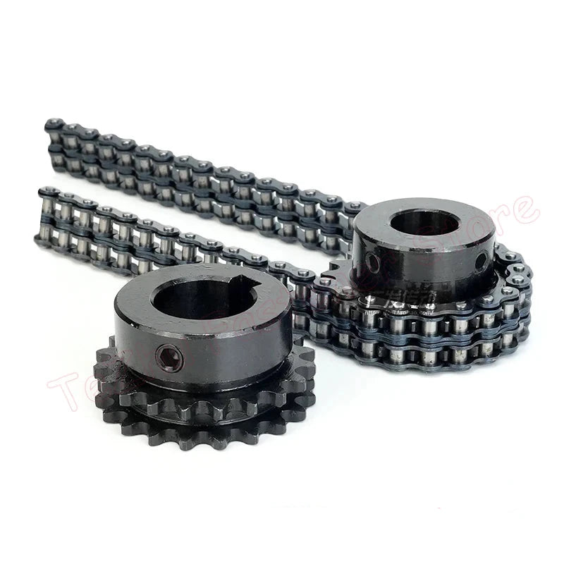 10/12/13 Teeth 04C 25H Double Row Sprocket for Roller Chain — TechGoZone